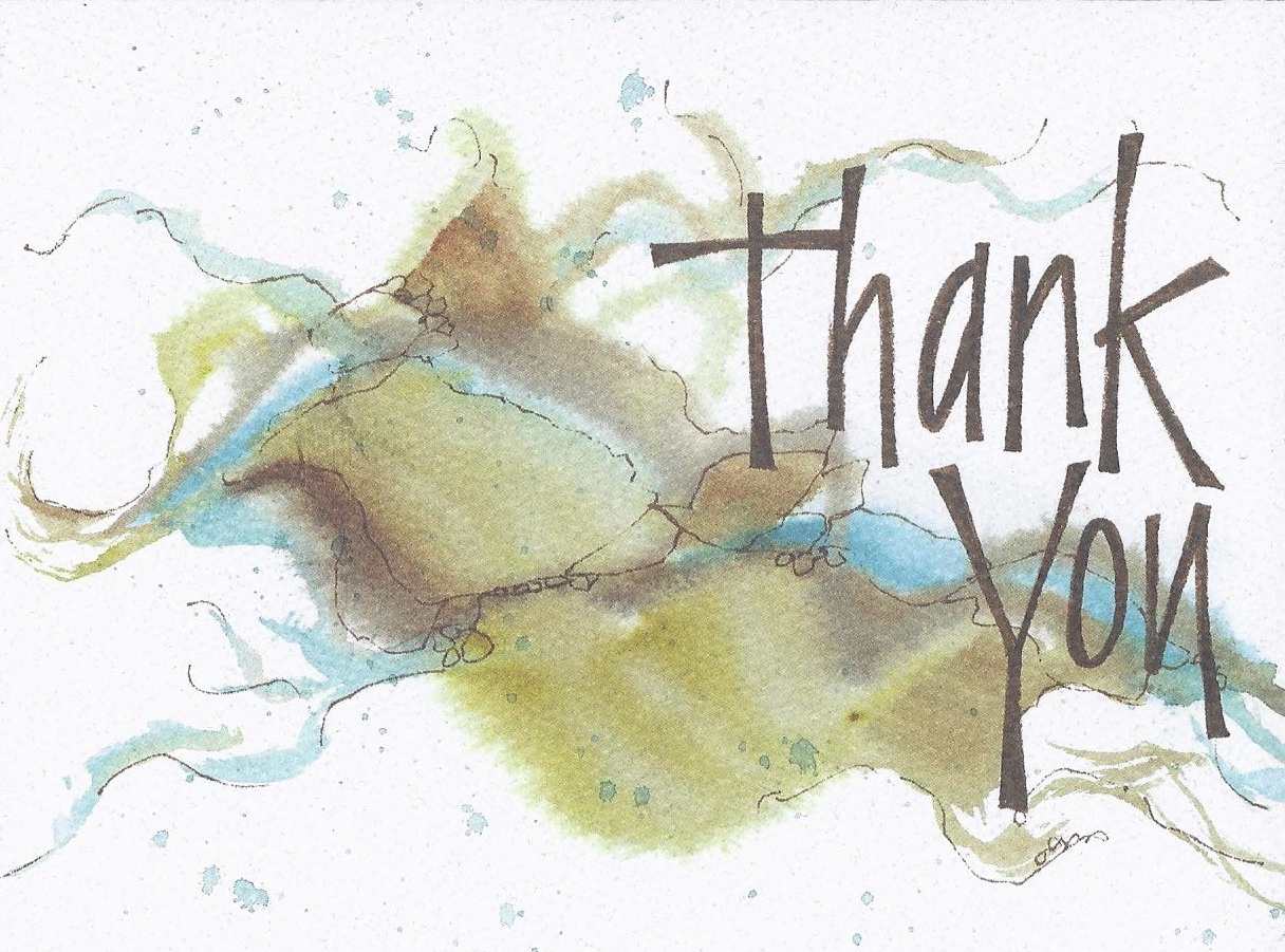Natural Thank You Appreciation Greeting Card with message