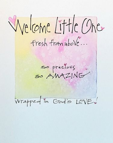 Welcome Little One Baby Greeting Card