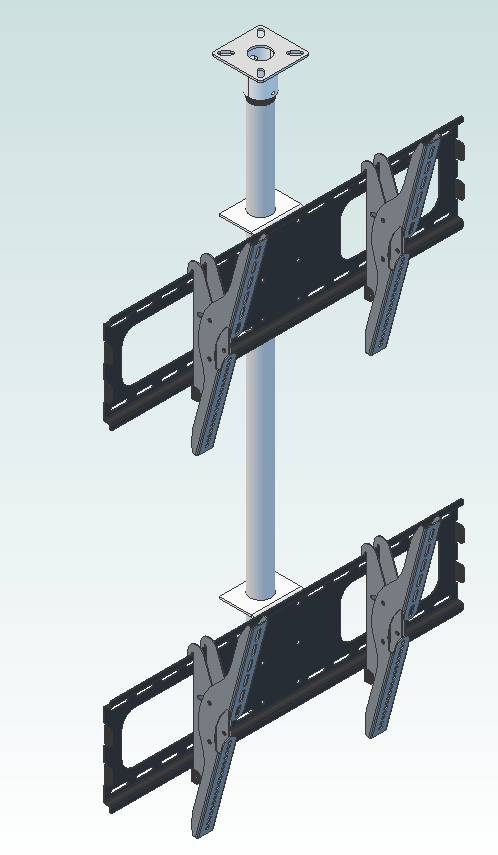 Double Stack TV Ceiling Mount - Two or More Screens