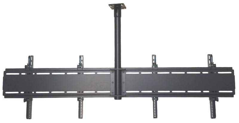 Double Wide Two Screen TV Ceiling Mount for 32 to 55