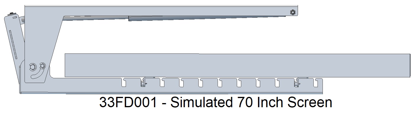 Pull Down Folding TV Ceiling Mount for 35 to 70 inch screens