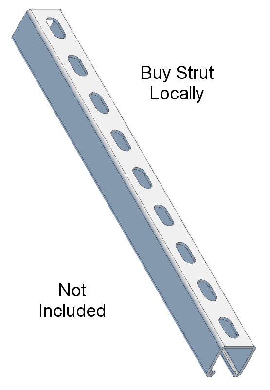 Unistrut Adapter for 1 1/2 Inch NPT Pipe