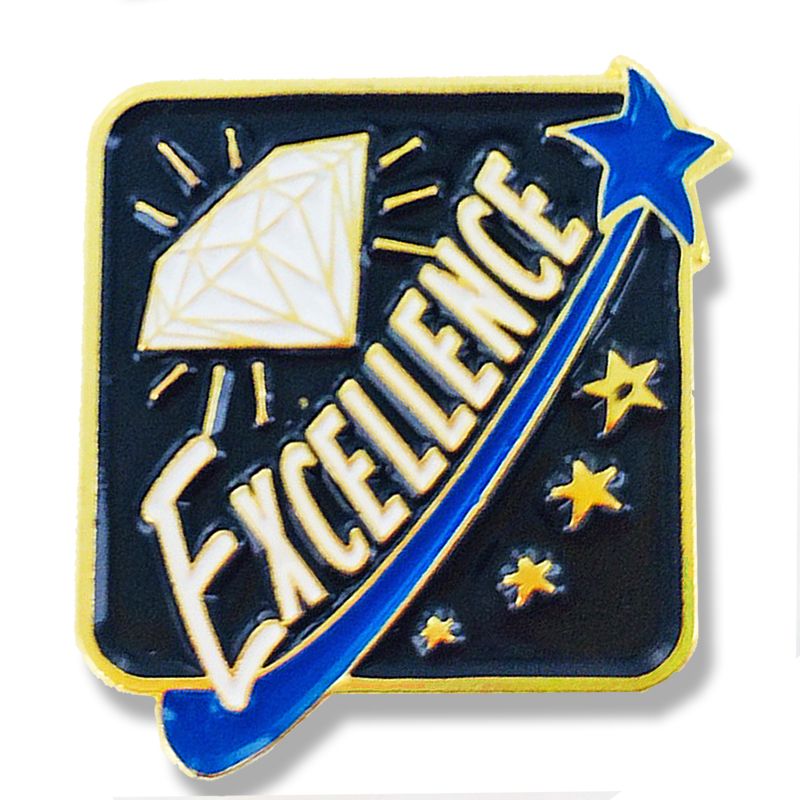 1 X 1 INCH EXCELLENCE LAPEL PIN