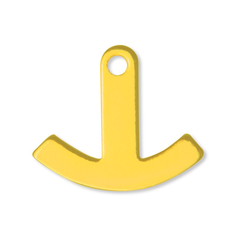 1 x 7/8 INCH GOLD ROCKER BAR FOR LAPEL PINS