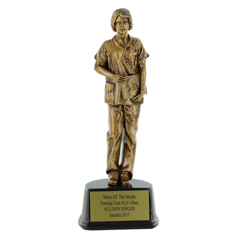 10-1/2 INCH FEMALE NURSE TROPHY