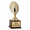 18-1/2 INCH GOLD METAL FOOTBALL TROPHY WITH 12 INCH BALL