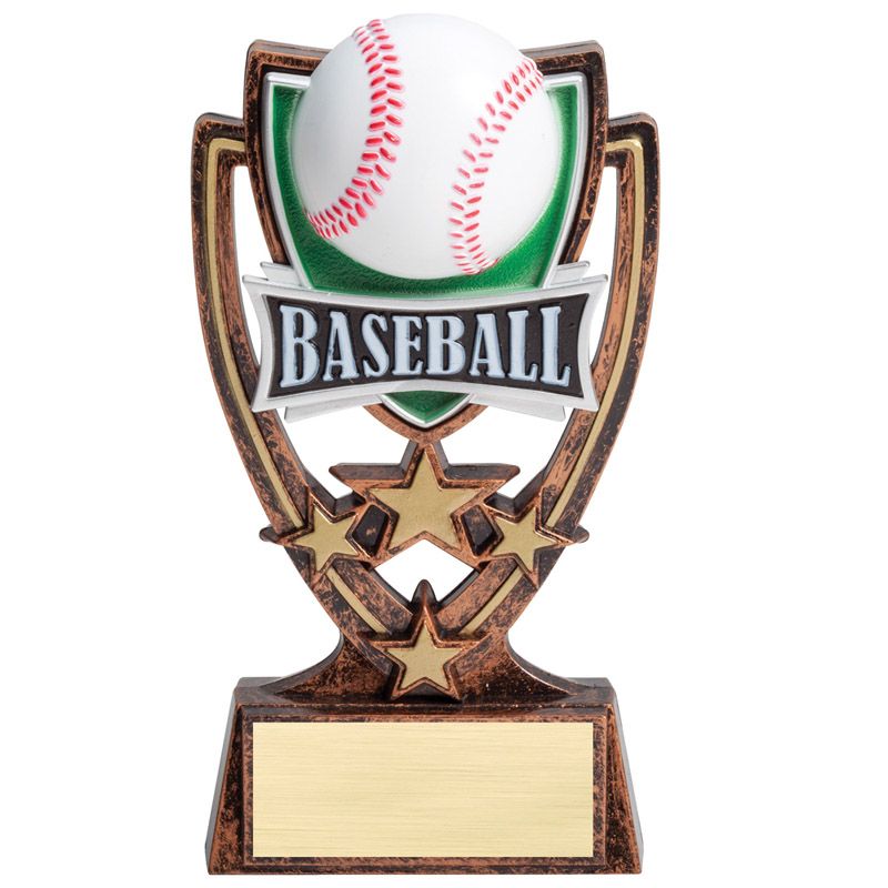 6 INCH PLASTIC MOLDED BASEBALL TROPHY