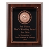 8 X 10 INCH PLAQUE WITH BLACK AND BRONZE PLATE TAKES INSERT