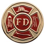 FIRE DEPARTMENT, 2 INCH LITHO INSERT