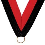 NECK RIBBON BLACK & RED