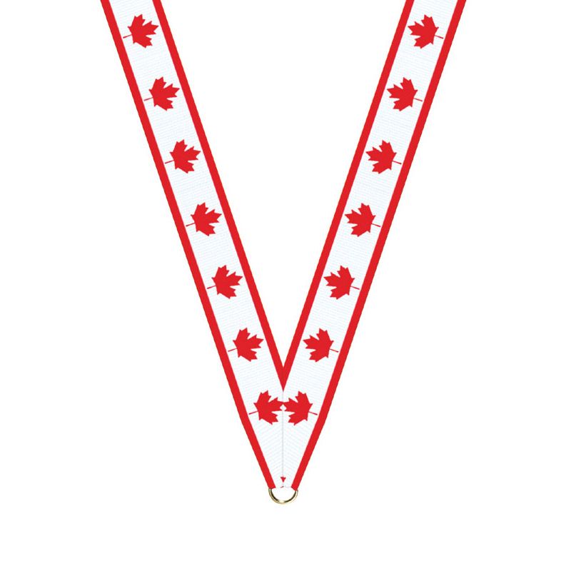 CANADIAN MAPLE LEAF NECK RIBBON