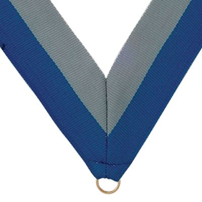 NECK RIBBON BLUE AND GRAY