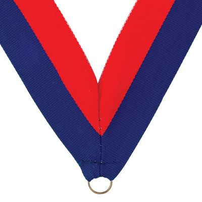 NECK RIBBON BLUE AND ORANGE