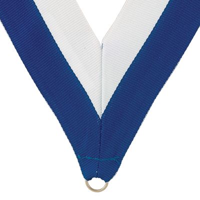 NECK RIBBON BLUE AND WHITE