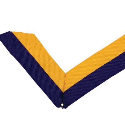 NECK RIBBON, PURPLE AND GOLD