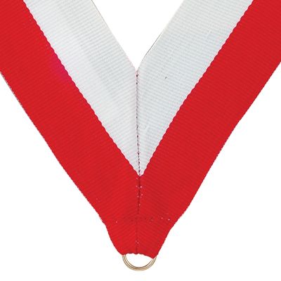 NECK RIBBON RED AND WHITE
