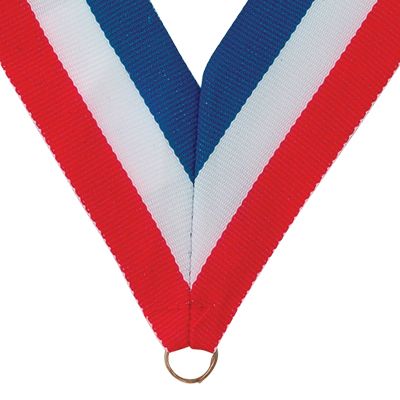NECK RIBBON RED, WHITE, BLUE