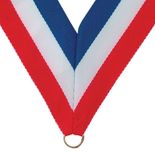 NECK RIBBON RED, WHITE, BLUE