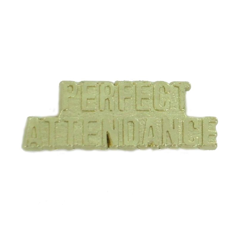 PERFECT ATTENDANCE PIN GOLD
