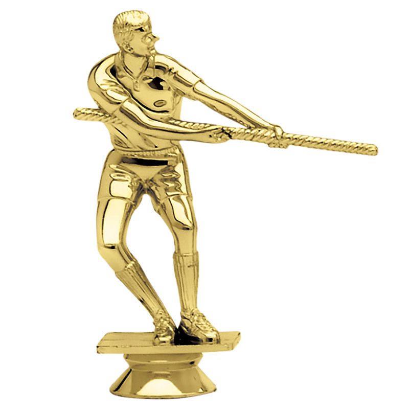 5 INCH GOLD PLASTIC TUG-O-WAR TROPHY FIGURE