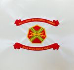 Framable miniature organizational military guidons and flags