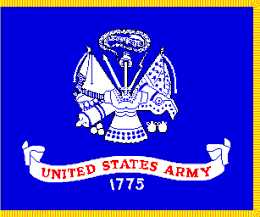 Army Field Flag with Pole Hem