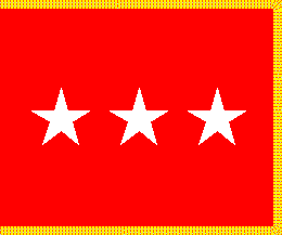 U.S. Army 3 star General Officer Flags