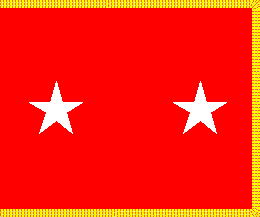 Army 2 star Major General Flags