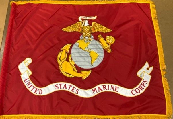 US Marine Corps Battle Colors Standard