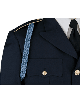 Uniform Shoulder Cords (Single Braid) Infantry Blue