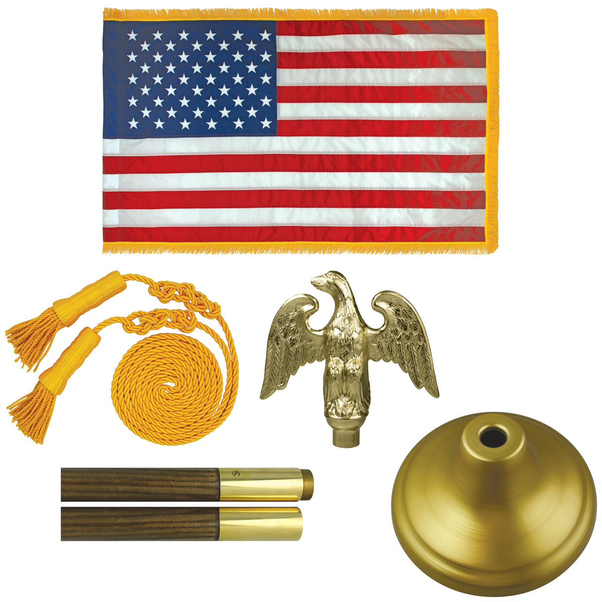 USA Flag Presentation Sets USA Indoor Flag Sets