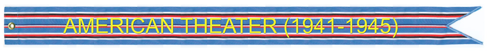 WWII American Theater Veteran Commemorative Streamer