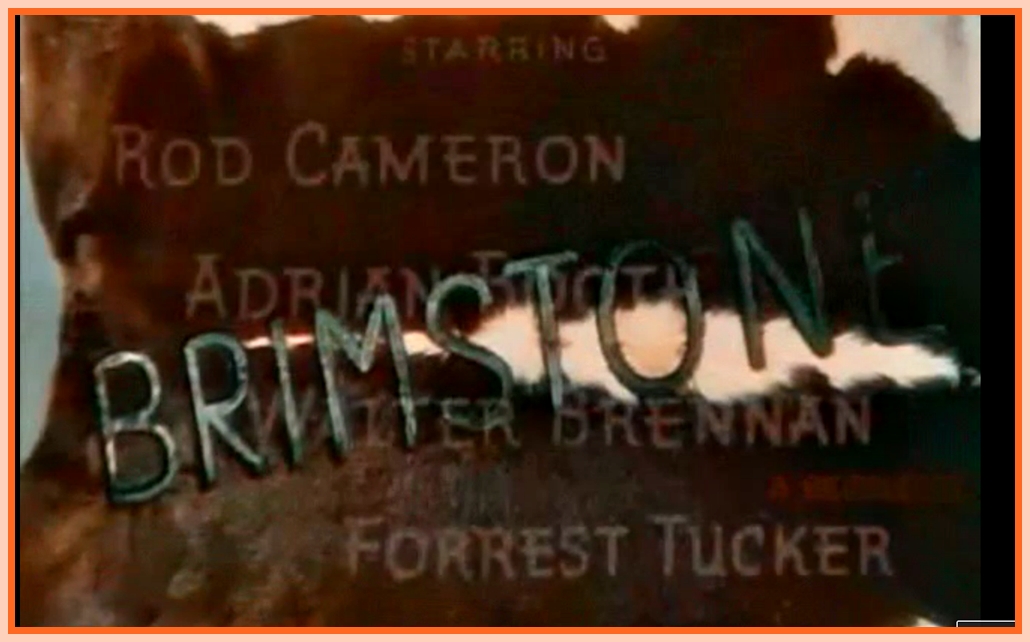 BRIMSTONE - 1949 - ROD CAMERON - RARE DVD