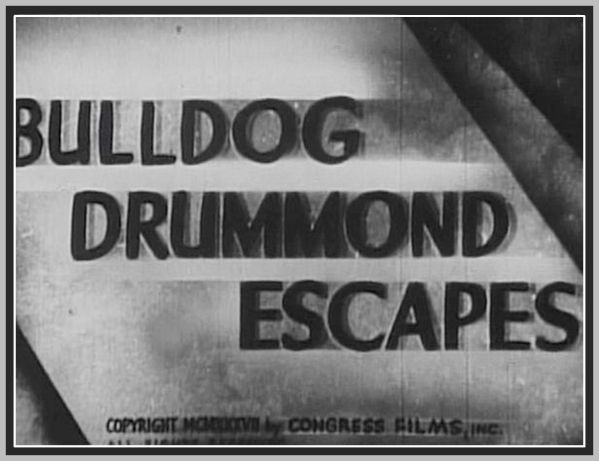 BULLDOG DRUMMOND ESCAPES - 1937 - RAY MILLAND - RARE DVD