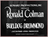 BULLDOG DRUMMOND MOVIES COLLECTION - 16 RARE DVDS - RONALD COLMAN