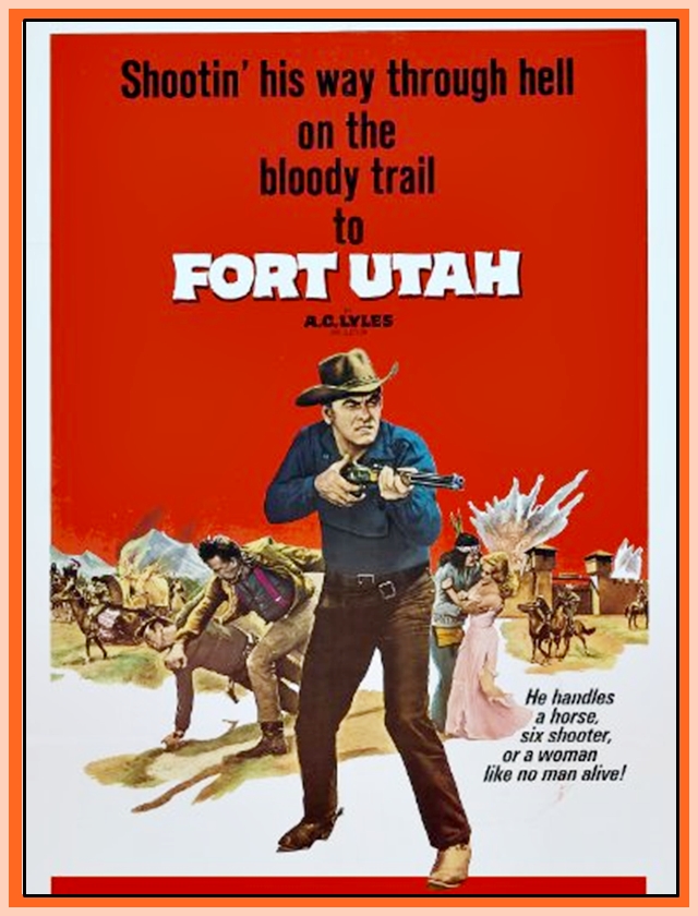 FORT UTAH - 1968 - RARE DVD - WITH JOHN IRELAND, JIM DAVIS