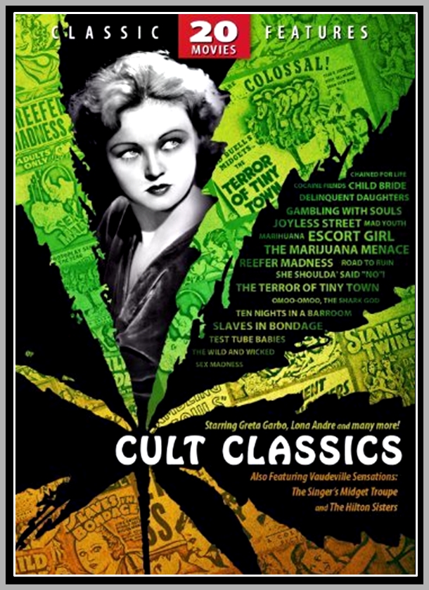 CULT CLASSICS 20 MOVIES - 4 RARES DVDS!