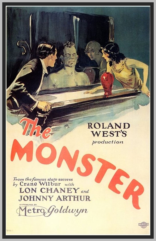 THE MONSTER - 1925 - LON CHANEY - SILENT - RARE DVD