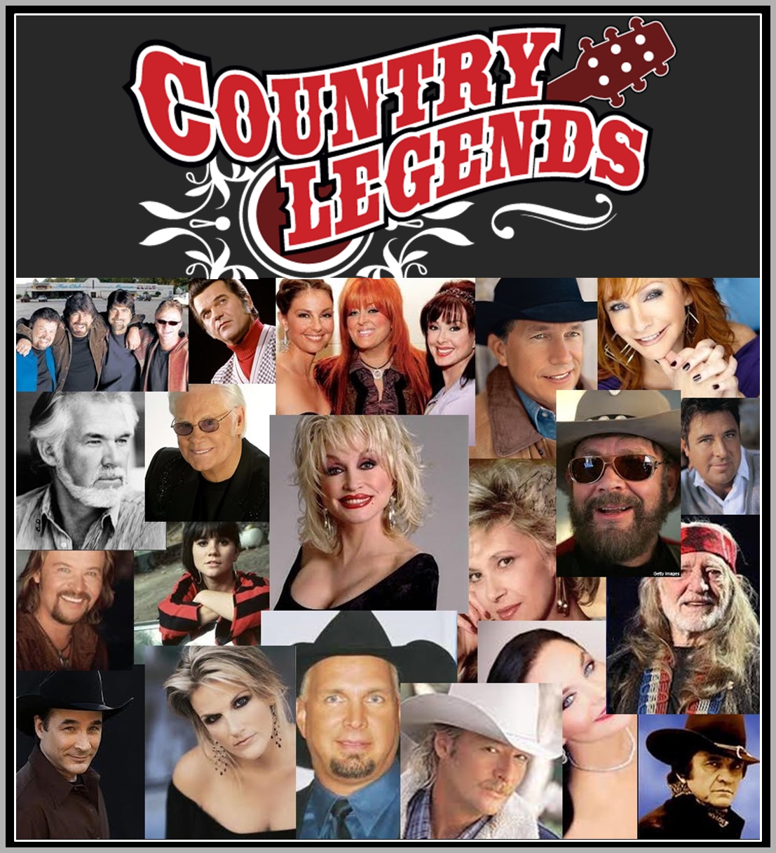 COUNTRY LEGENDS - 50 MINI CONCERTS - 4 DVDS