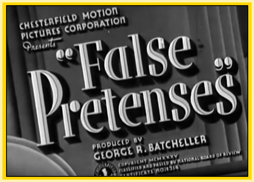 FALSE PRETENSES - 1935 - IRENE WARE - RARE DVD