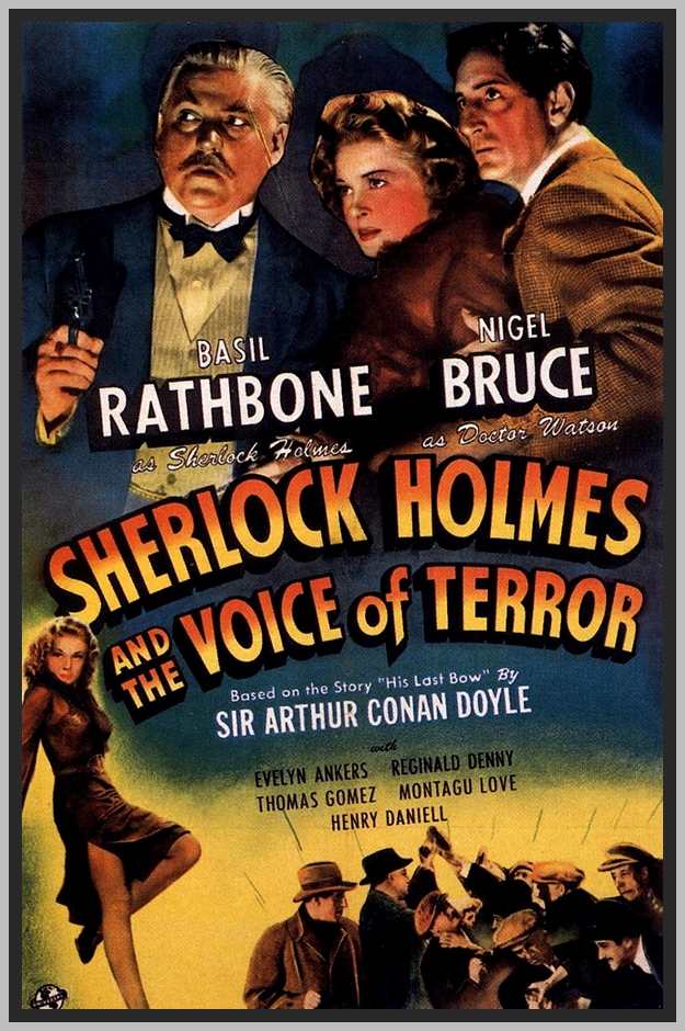 SHERLOCK HOLMES - THE VOICE OF TERROR - COLORIZED - 1942 - BASIL ...