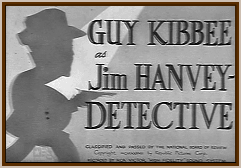 JIM HANVEY DETECTIVE - 1937 - TOM BROWN - RARE DVD