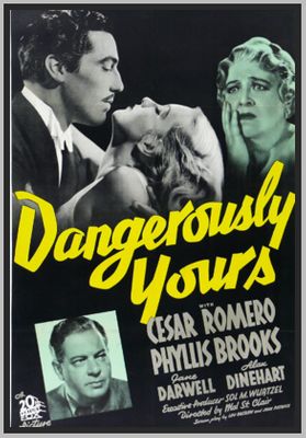 DANGEROUSLY YOURS = 1937 - COLORIZED - CESAR ROMERO - RARE DVD