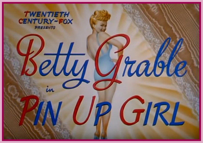 PIN UP GIRL - 1944 - BETTY GRABLE - RARE DVD