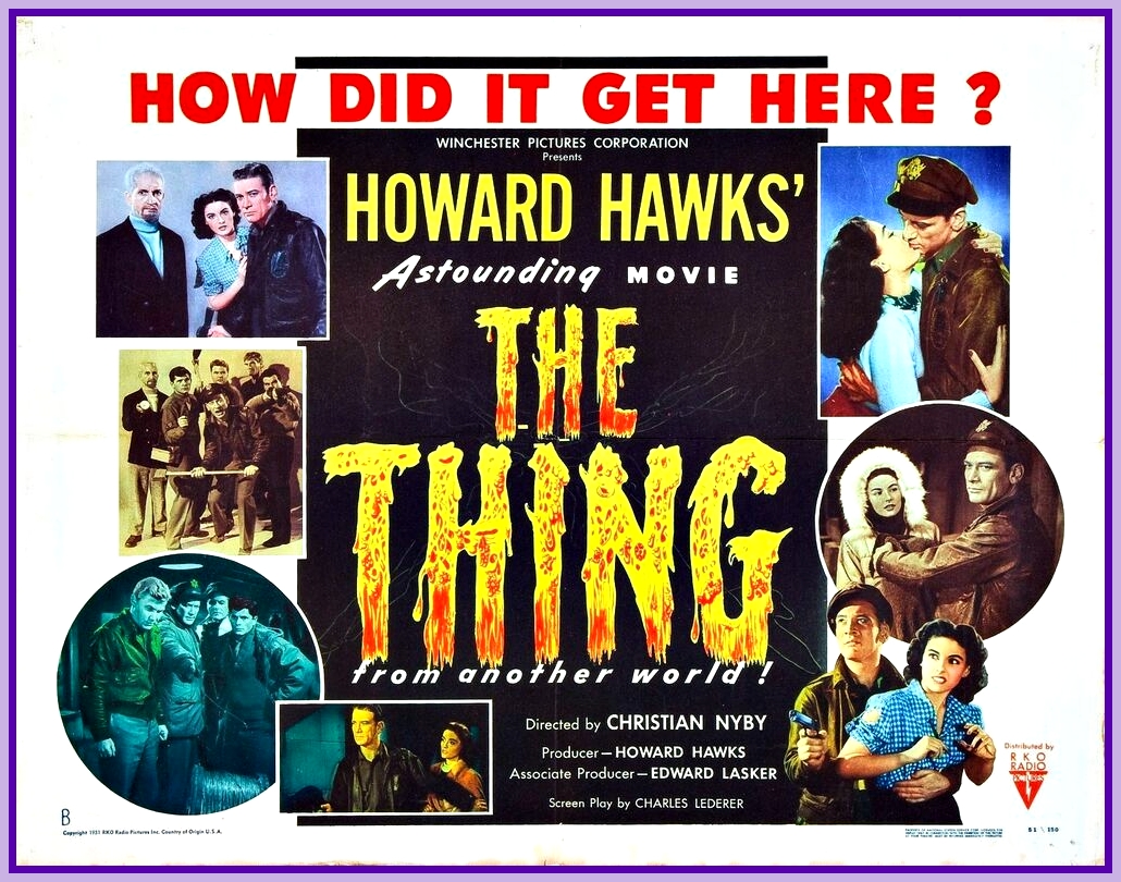 THE THING(FROM ANOTHER WORLD) - COLOR - 1951(COLORIZED) - RARE DVD