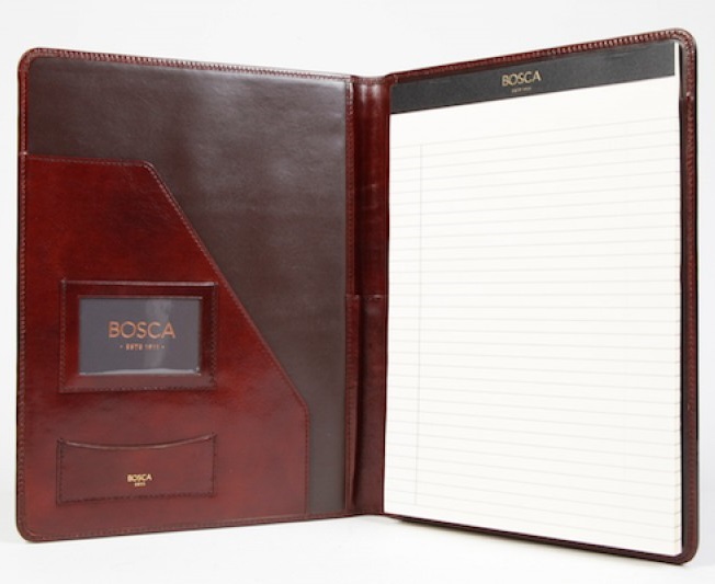 Bosca Old Leather Writing Pad Cover