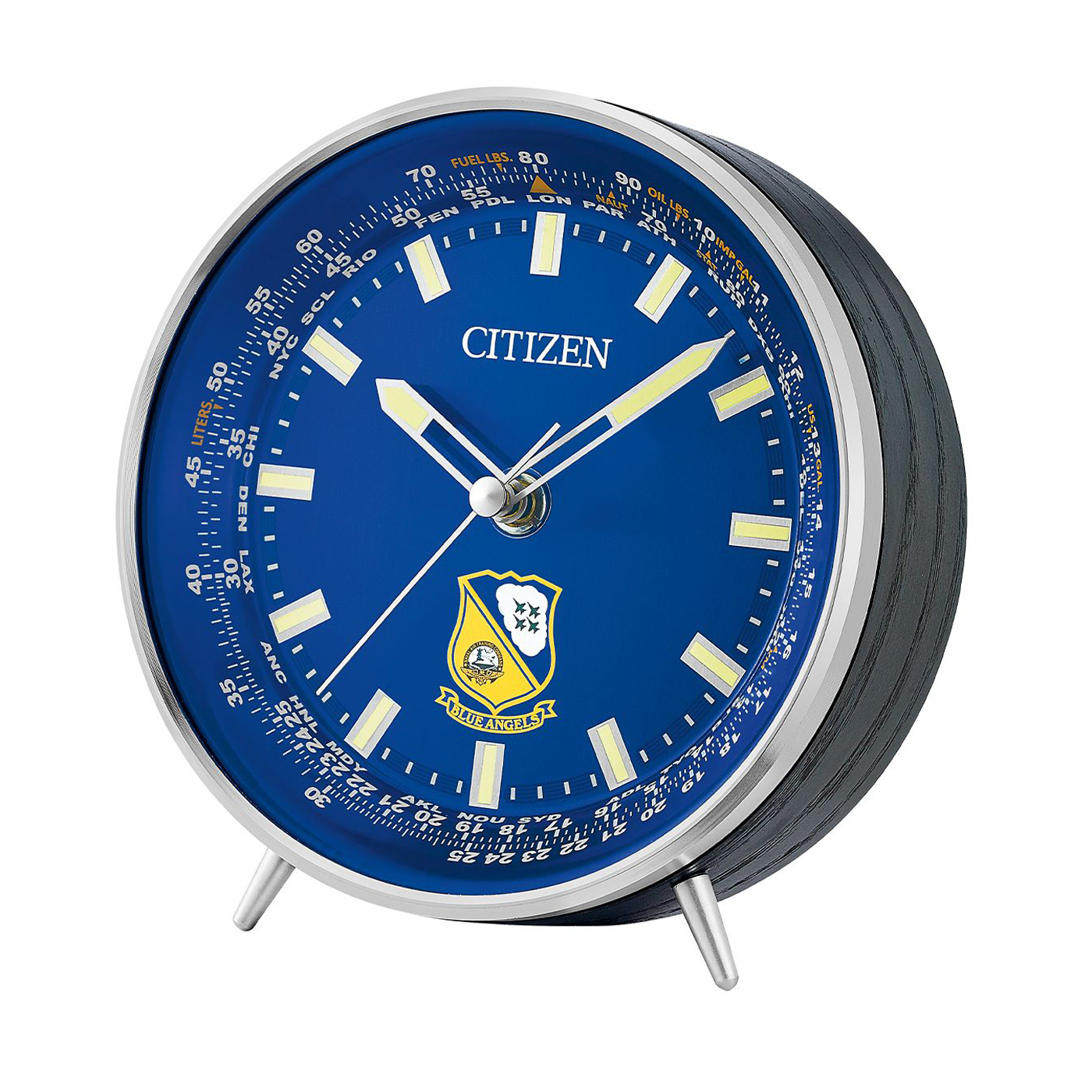 Blue Angels II Illuminated Table Clock by Citizen