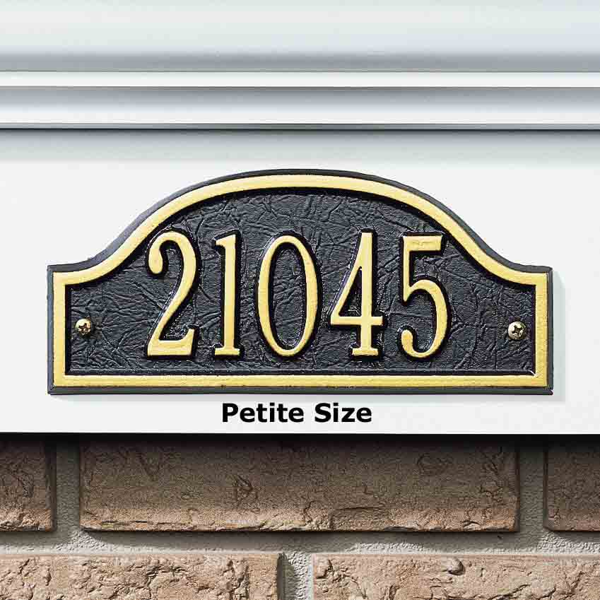 Admiral Standard & Petite Address Plaque by Whitehall