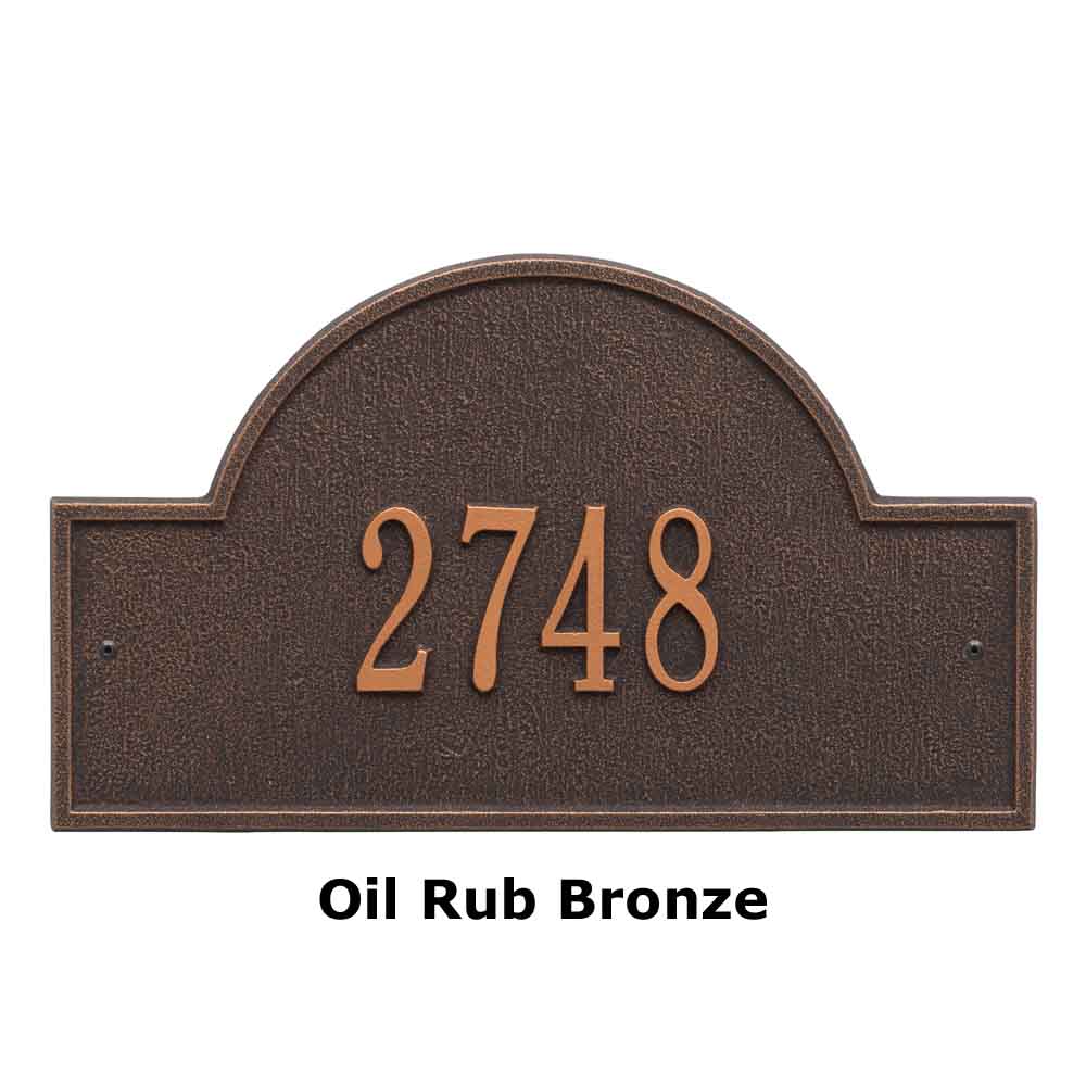 Arch Marker Standard & Petite Address Plaque by Whitehall