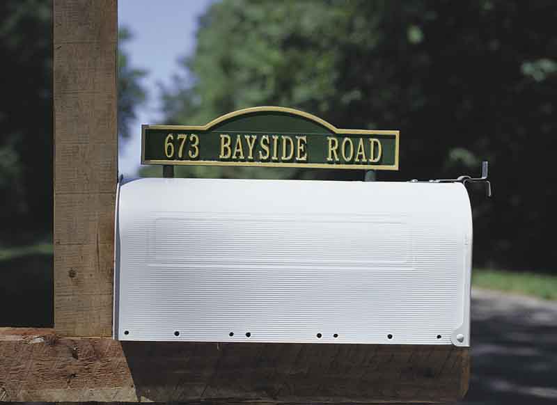 Arch Marker Mailbox Topper by Whitehall